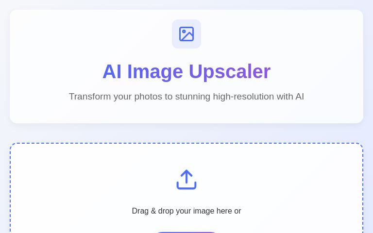 AI Image Upscaler ― Perchance Generator