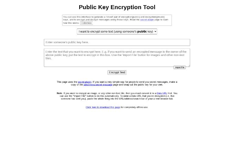 Public Key Encryption Tool ― Perchance Generator