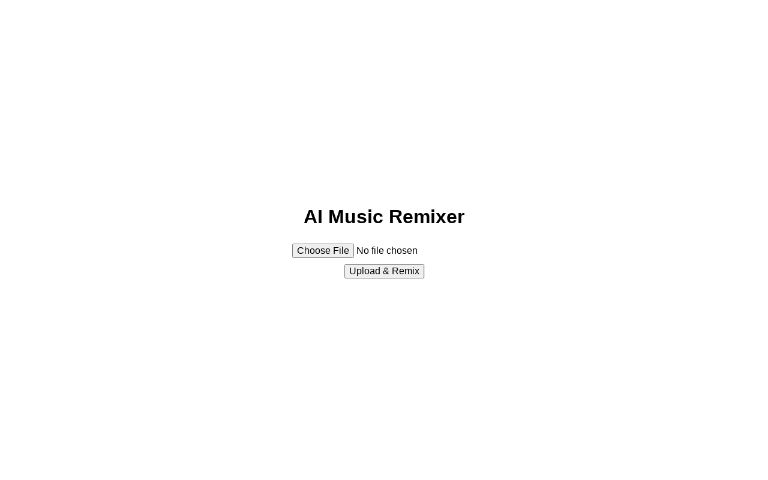 AI Music Remixer ― Perchance Generator