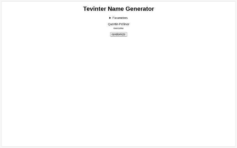 Tevinter Name Generator