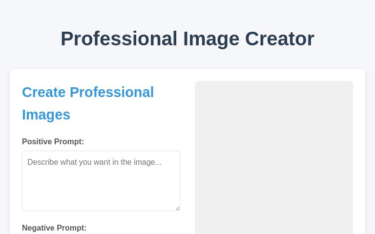 Professional Image Creator ― Perchance Generator