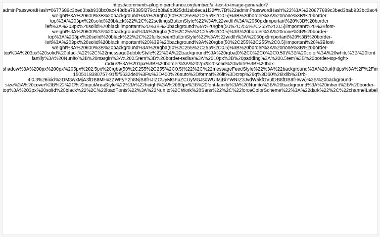 Comments Setup 1 ― Perchance Generator