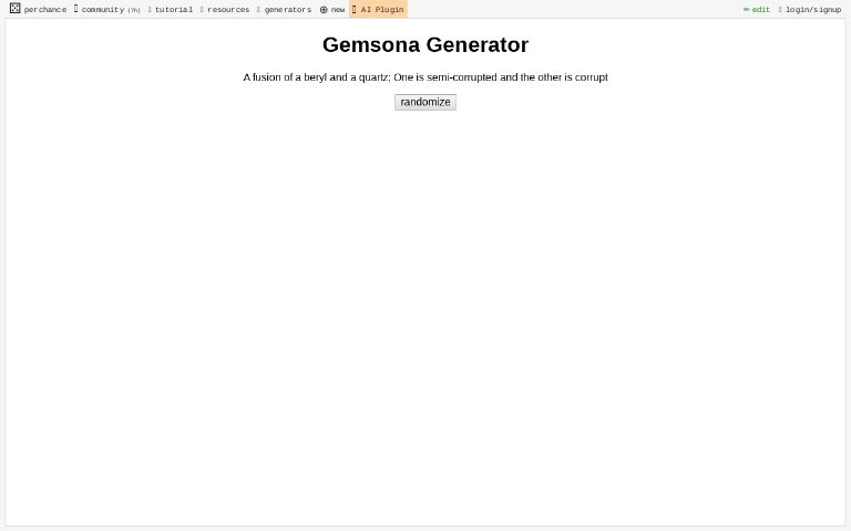 Gemsona Generator