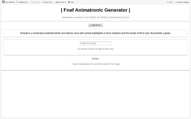 Fnaf Animatronic Generator