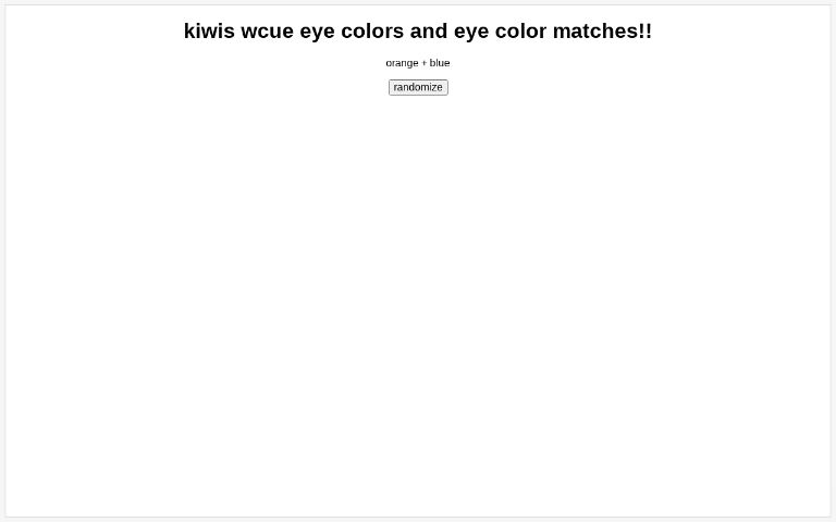kiwis wcue eye colors and eye color matches!! ― Perchance Generator