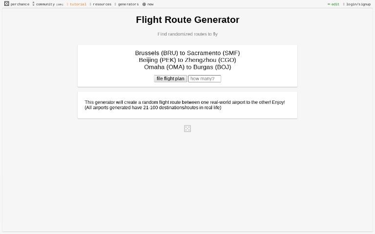 Flight Route Generator
