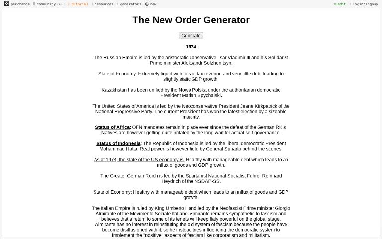 The New Order Generator