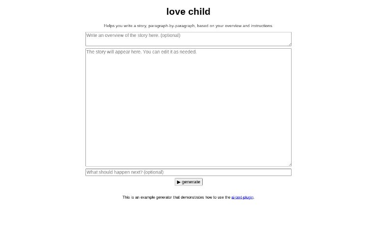 love child ― Perchance Generator
