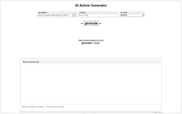 AI Anime Generator