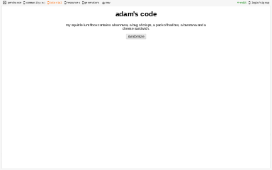 adam's code ― Perchance Generator