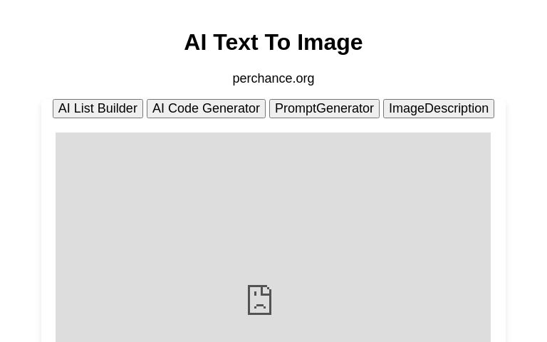 AI Text To Image ― Perchance Generator