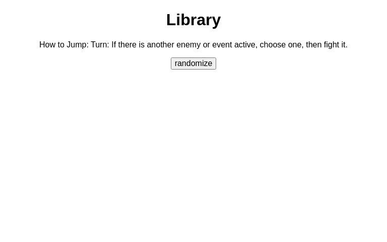 Library ― Perchance Generator