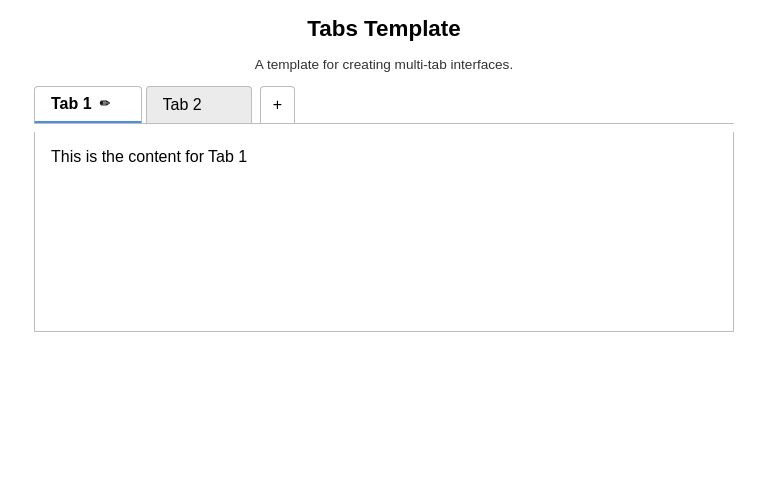 Tabs Template ― Perchance Generator