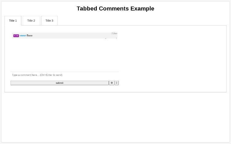 Tabbed Comments Example ― Perchance Generator