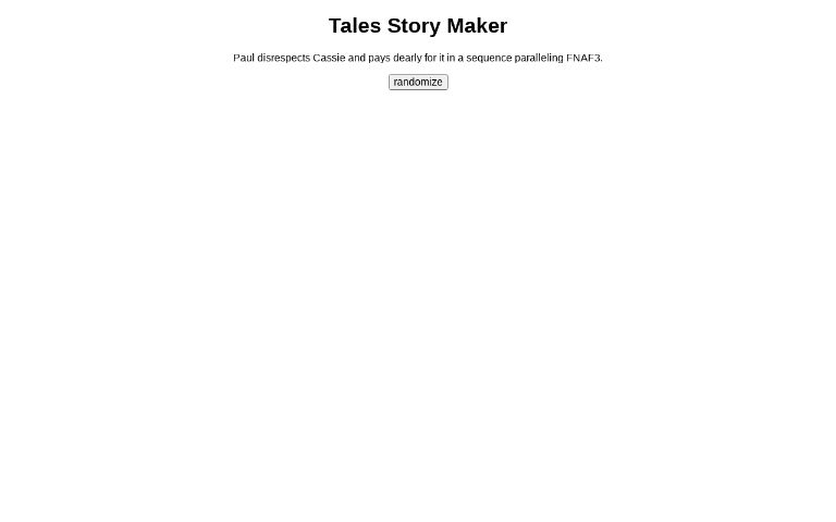 Tales Story Maker ― Perchance Generator
