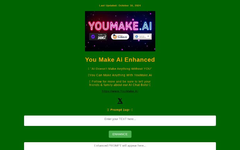 You Make Ai Enhanced ― Perchance Generator