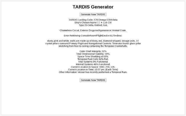 TARDIS Generator