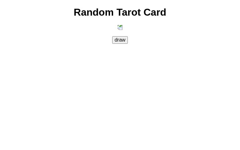 Tarot Card ― Perchance Generator