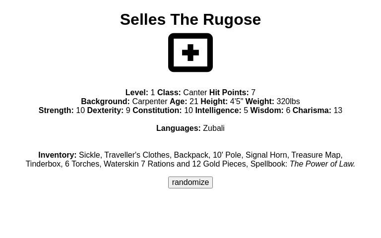 Omesree Ytuarte ― Perchance Generator