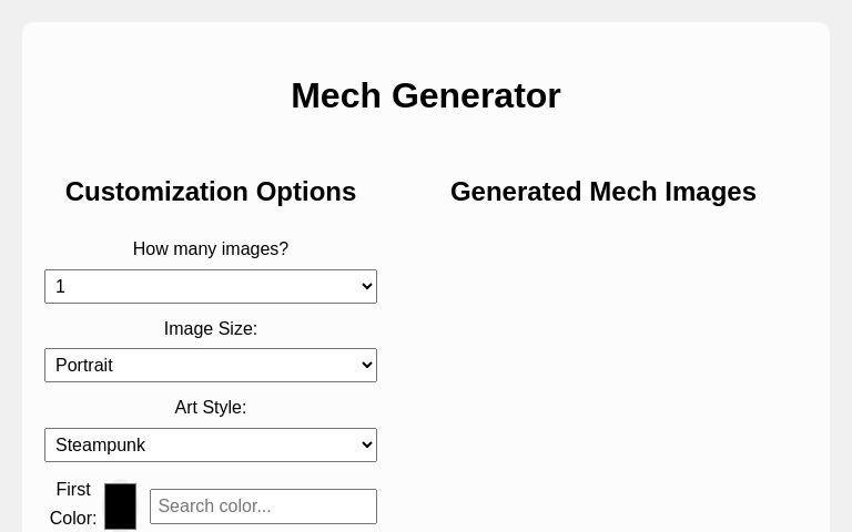 Mech Generator
