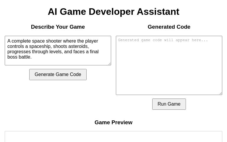 AI Game Developer Assistant ― Perchance Generator