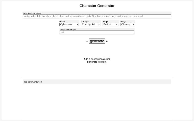 Character Generator