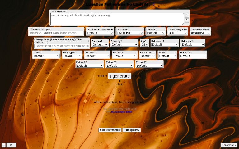 Lunatic's full extras No Limit AI (Free, No Sign-up, No Limits ...
