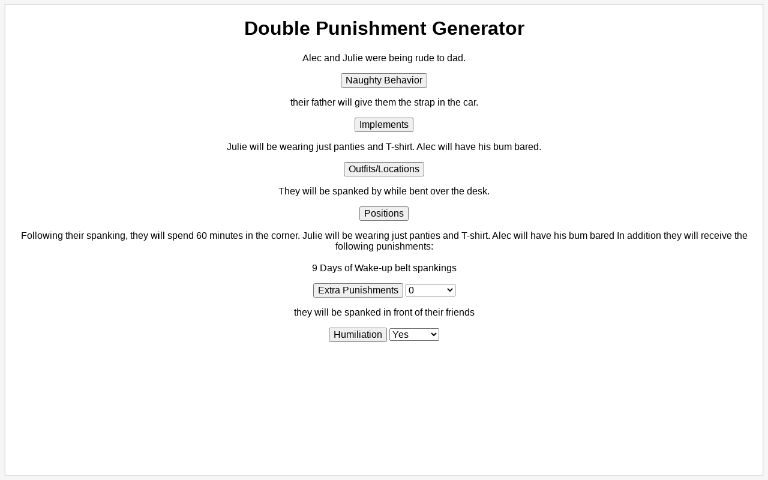 Double Punishment Generator