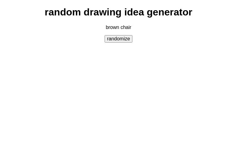 random drawing idea generator