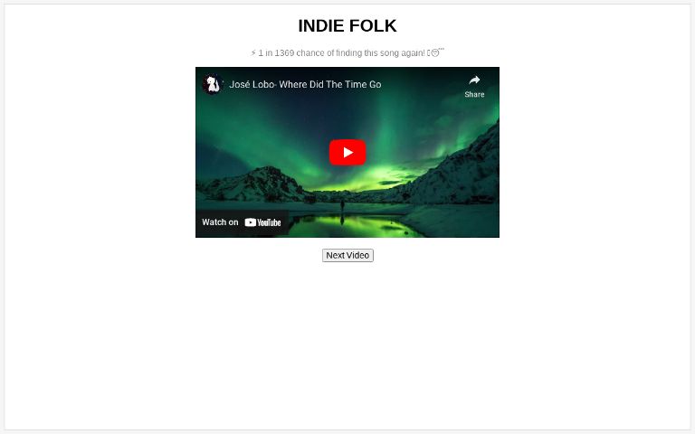 INDIE FOLK ― Perchance Generator