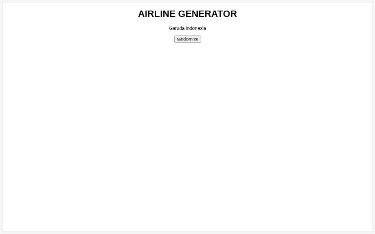 AIRLINE GENERATOR
