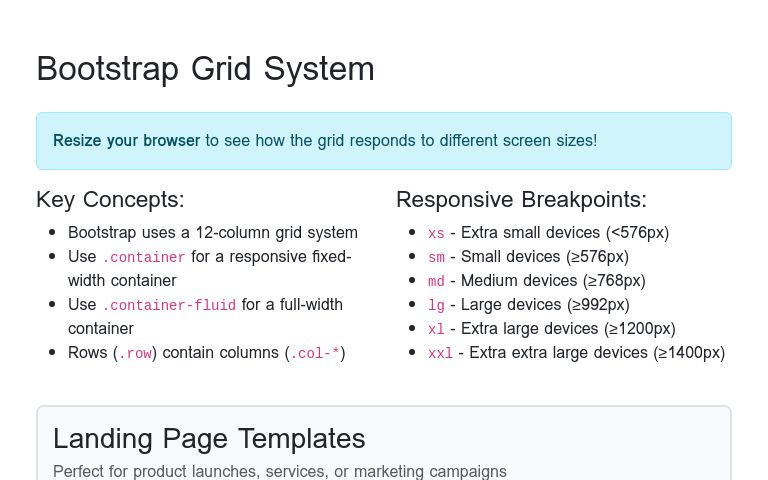 Bootstrap Grid System ― Perchance Generator