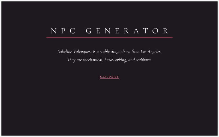 NPC Generator
