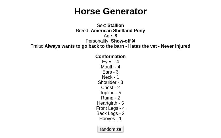 Horse Generator
