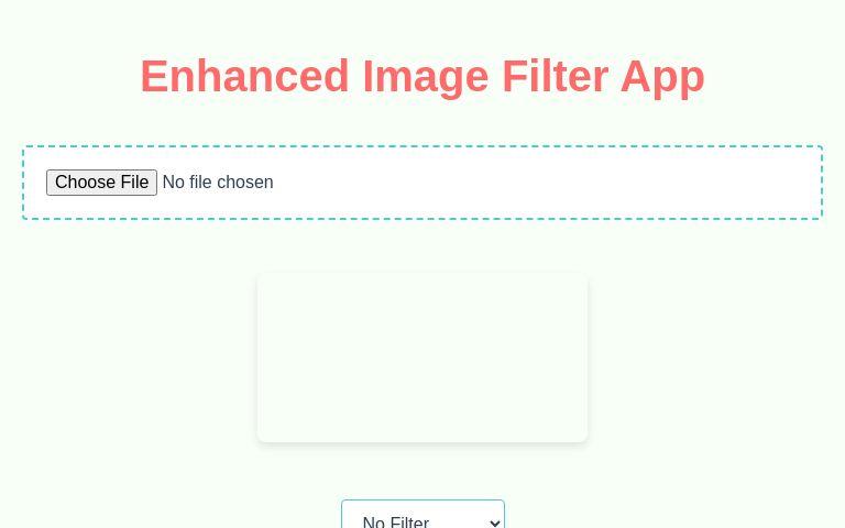 Enhanced Image Filter App ― Perchance Generator