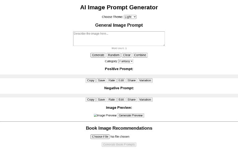 AI Image Prompt Generator