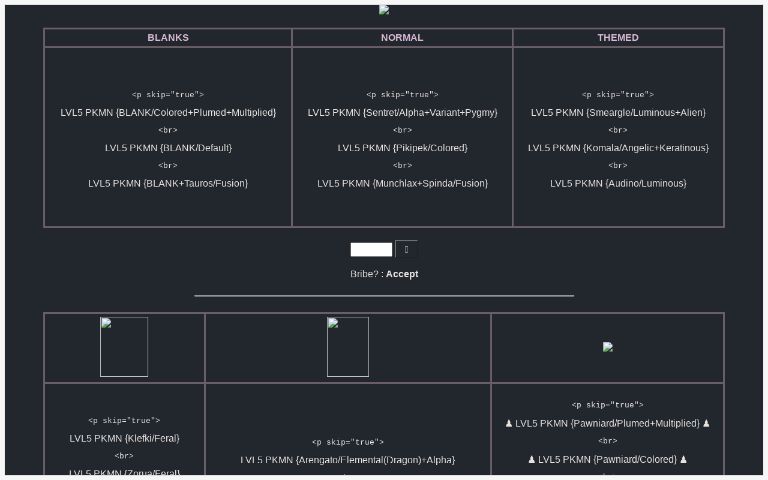 Minimal ― Perchance Generator