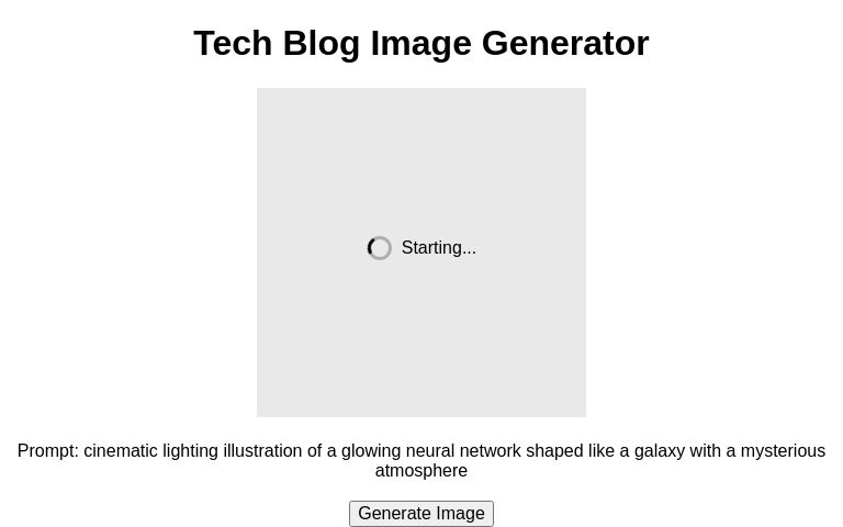 Tech Blog Image Generator