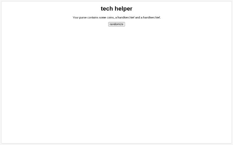 tech helper ― Perchance Generator