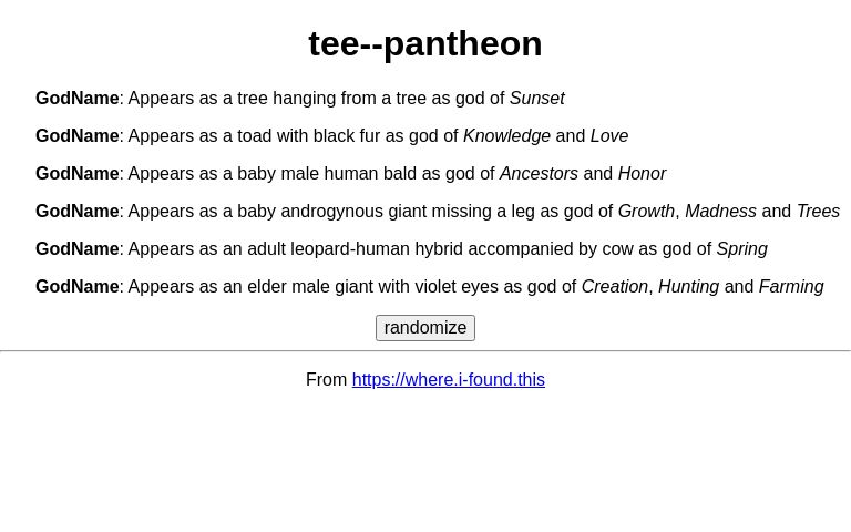 tee--pantheon ― Perchance Generator