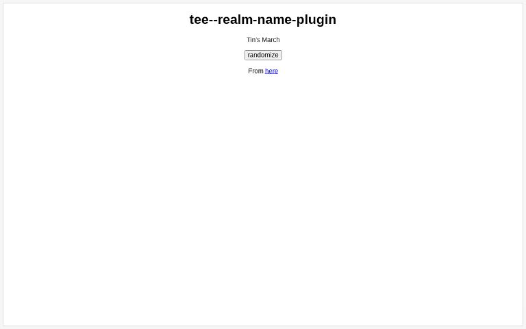 Tee Realm Name Plugin 