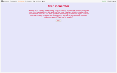 Teen Generator