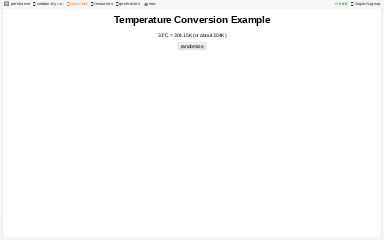 Temperature Conversion Example ― Perchance Generator