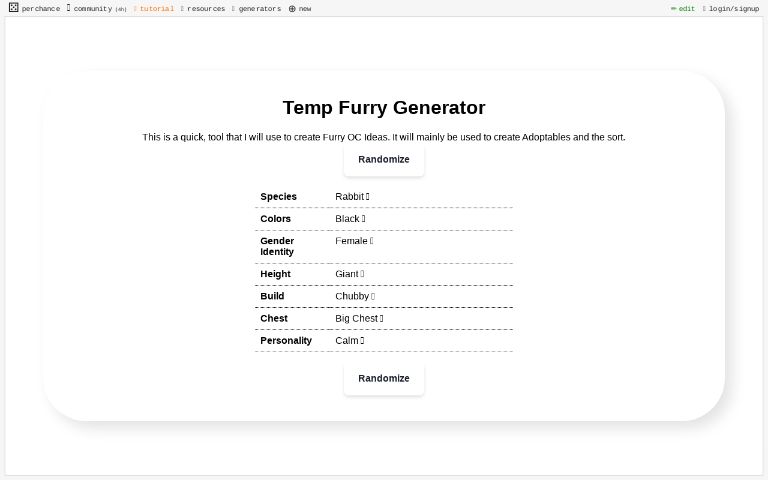 Temp Furry Generator