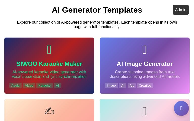 AI Generator Templates