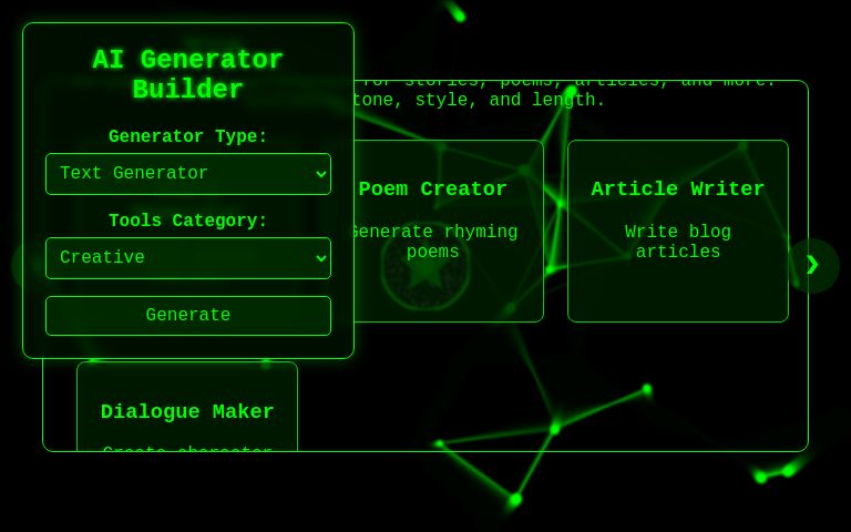 AI Generator Builder