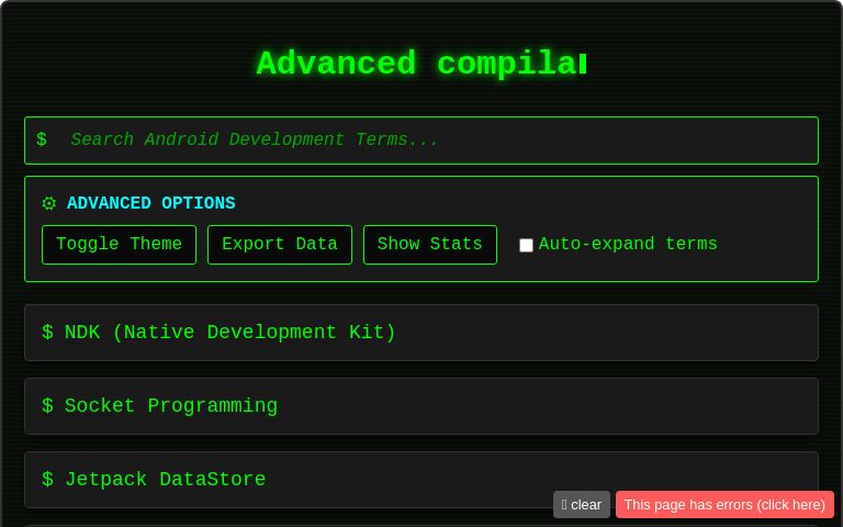 Advanced compilation and networking guides for Android development ― Perchance Generator