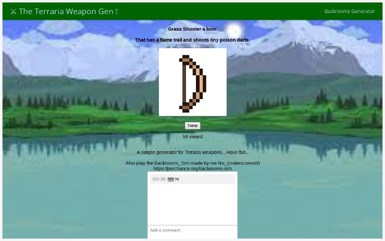 Terraria Weapon Generator 