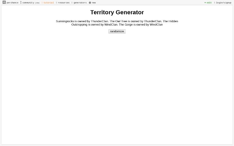 Territory Generator