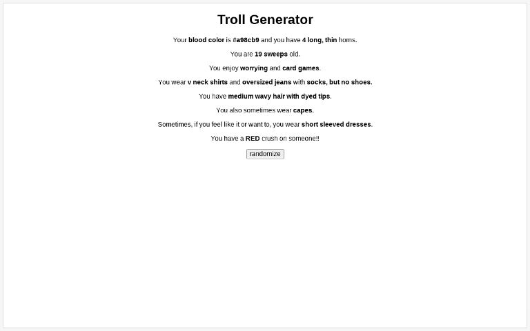 Troll Generator
